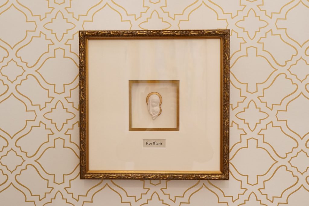 Framed Ave Maria Intaglio (Ivory) - Pamela Sack