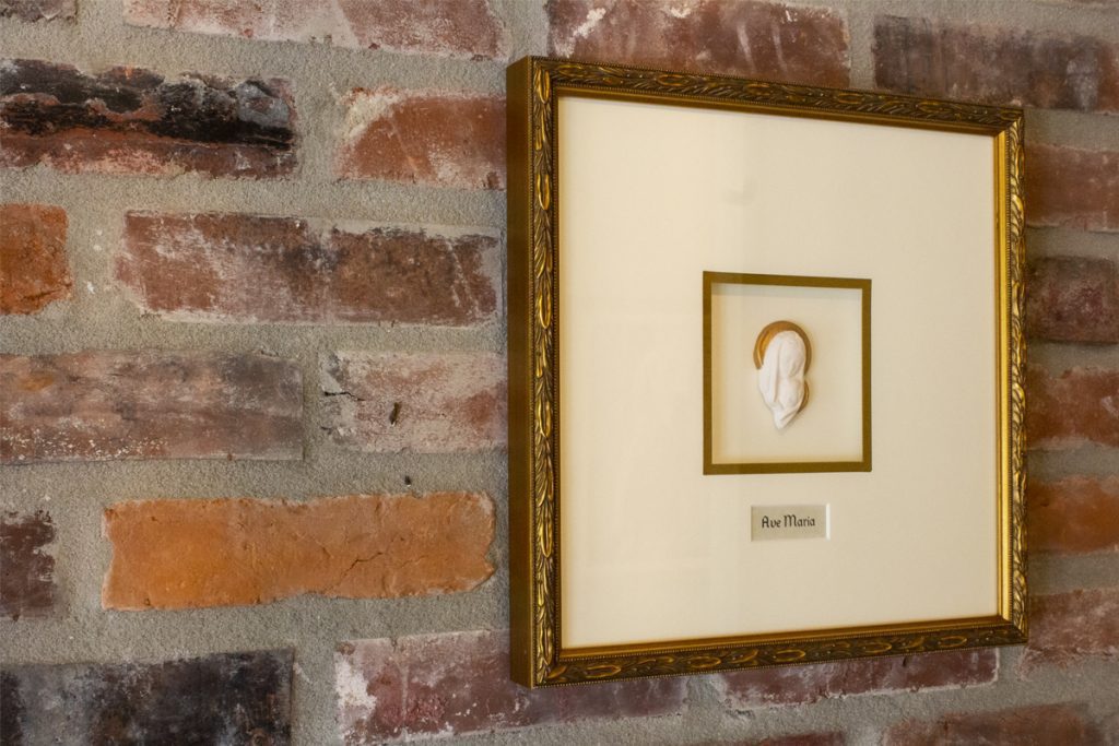 Framed Ave Maria Intaglio (Ivory) - Pamela Sack